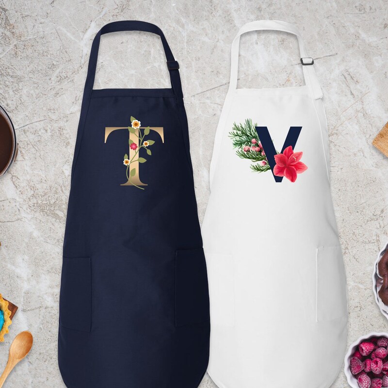 Monogrammed Aprons - Etsy