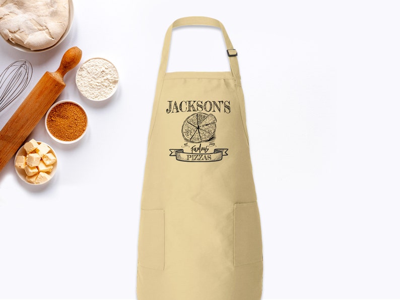 Famous Pizzas Custom Apron With Name Aprons for Fathers Day - Etsy