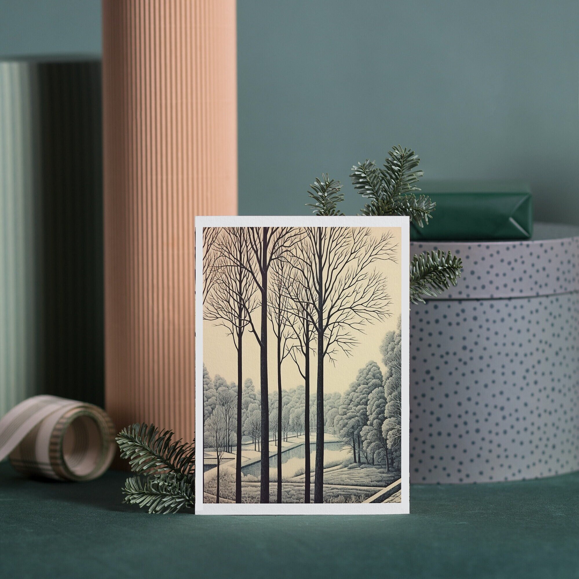 Christmas Cards Set Holiday Cards Set Christmas Greeting Cards Holiday ...