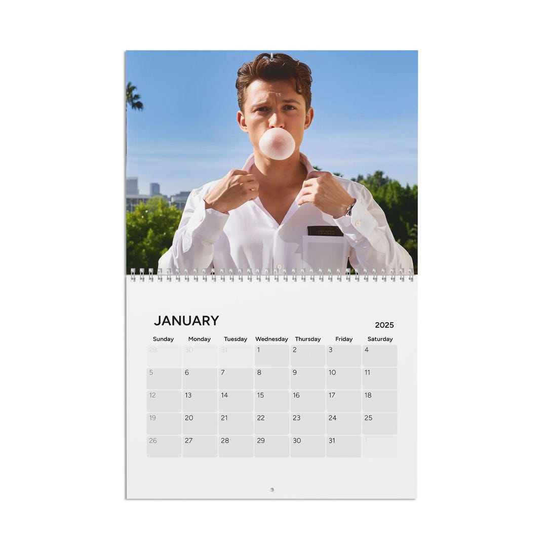 Tom Holland 2025 Calendar Photo Wall Calendar 2025 Tom Holland Gift ...