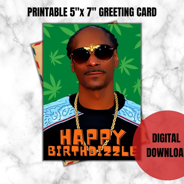 Snoop Dogg Birthday Card - Etsy