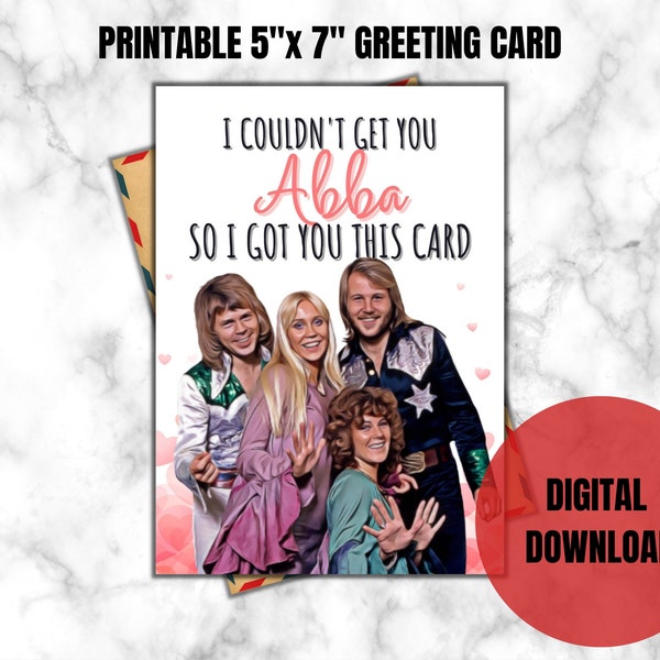 Abba Birthday Cards - Etsy