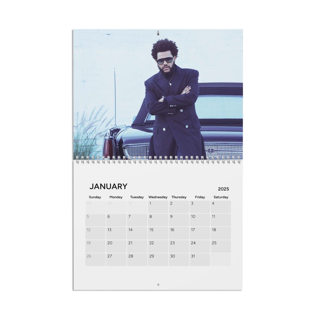 The Weeknd 2025 Calendar Wall Calendar 2025 the Weeknd Gift Christmas ...