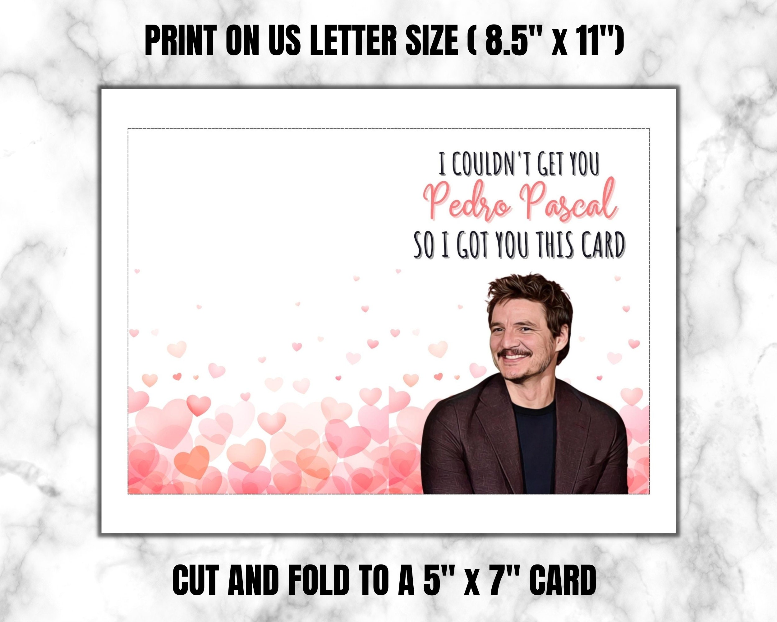 Pedro Pascal Card | Couldn't Get You Pedro Pascal | Pedro Pascal Merch ...