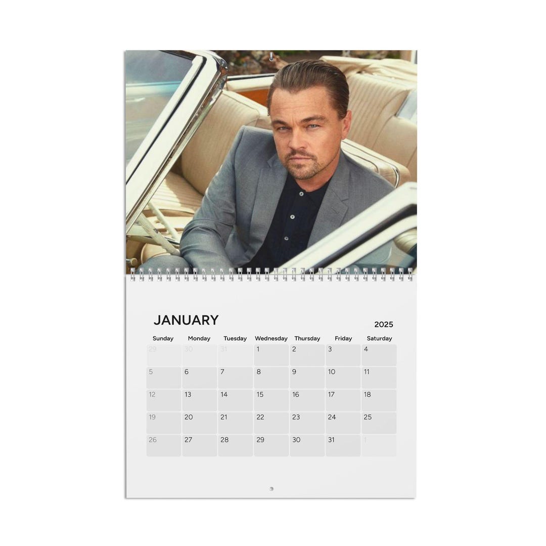 Leonardo Dicaprio 2025 Calendar Photo Wall Calendar 2025 Dicaprio Gift ...