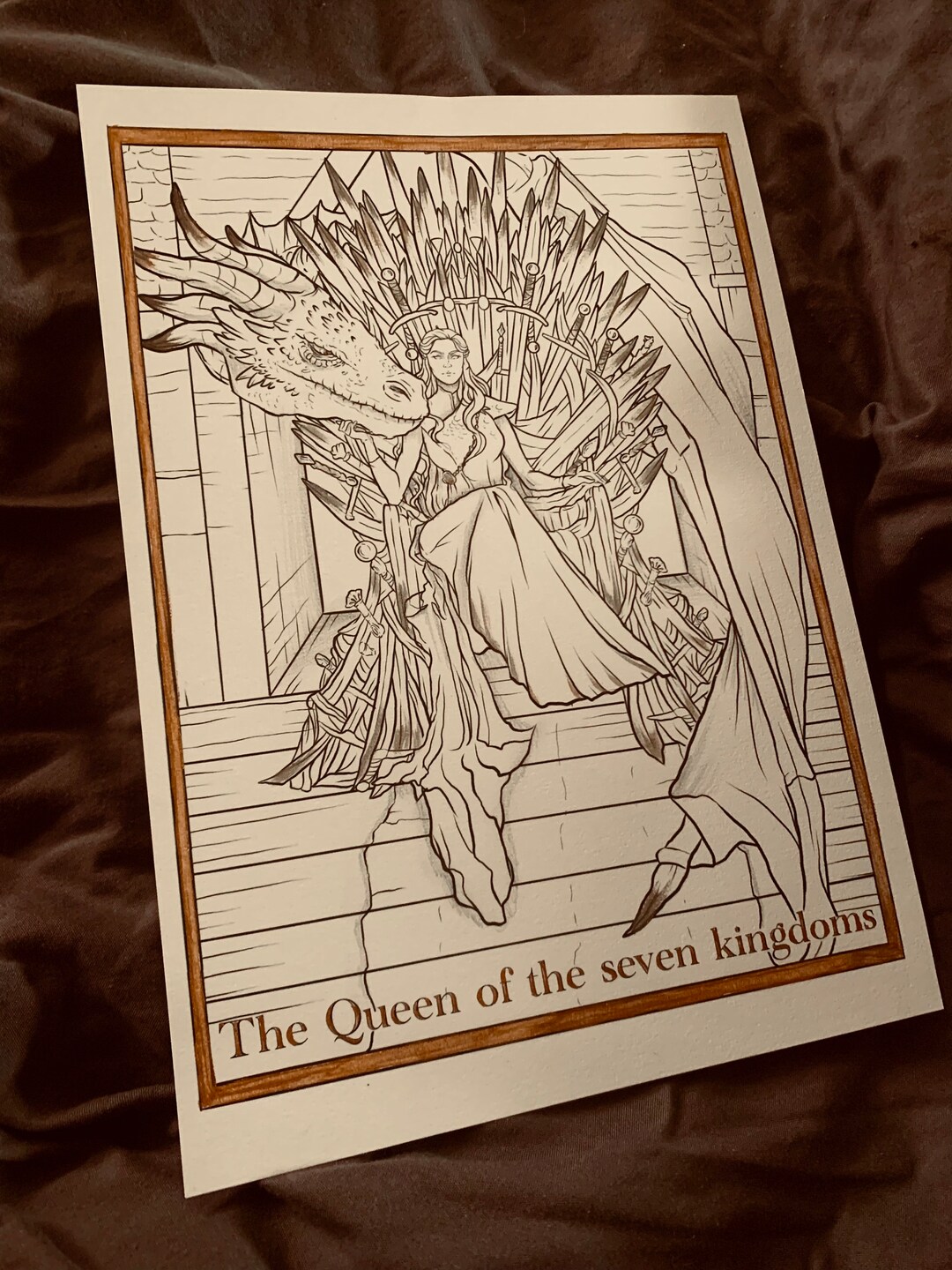 Illustration the Queen of the 7 Kingdoms - Etsy