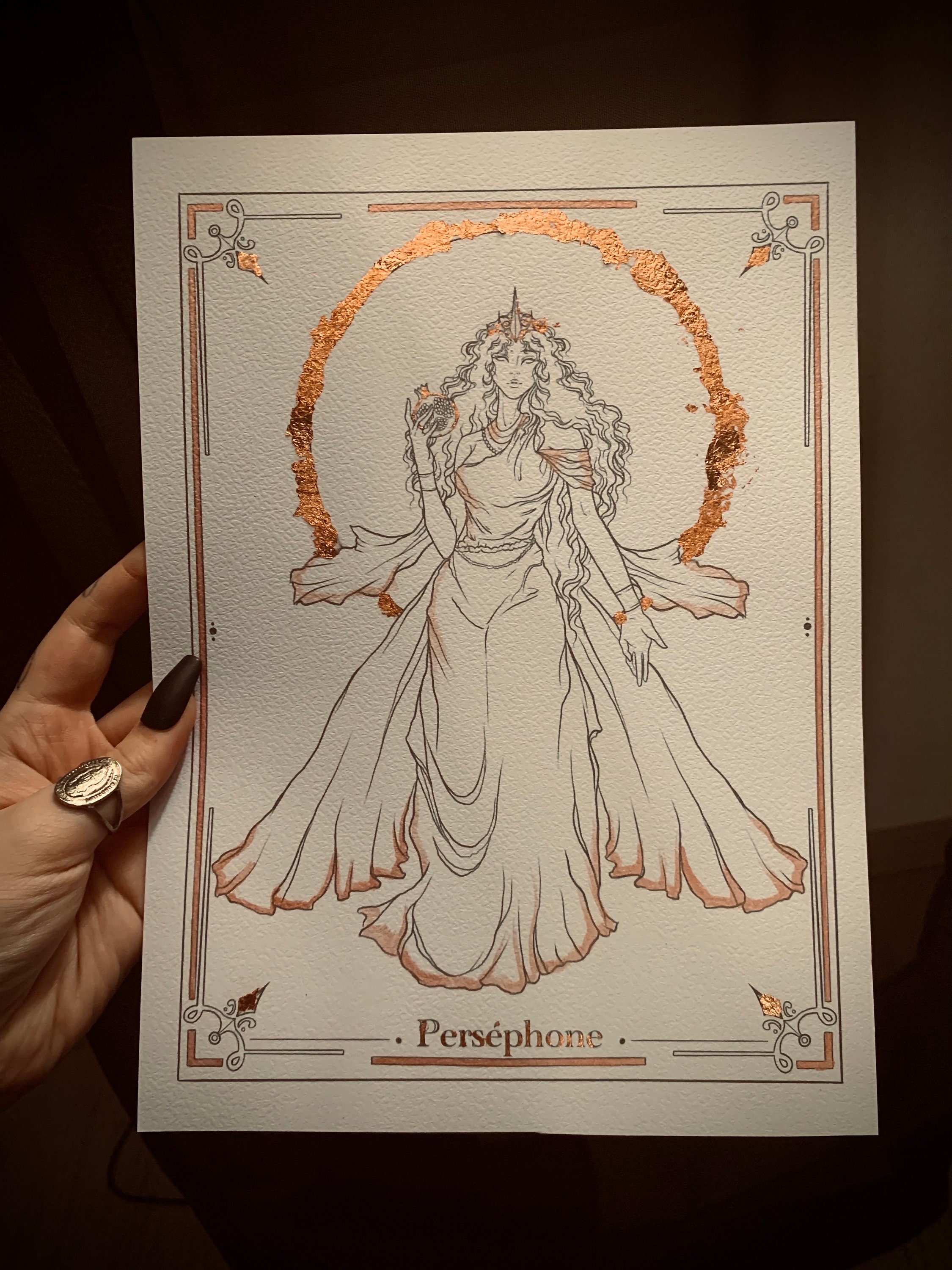 Illustration Persephone - Etsy