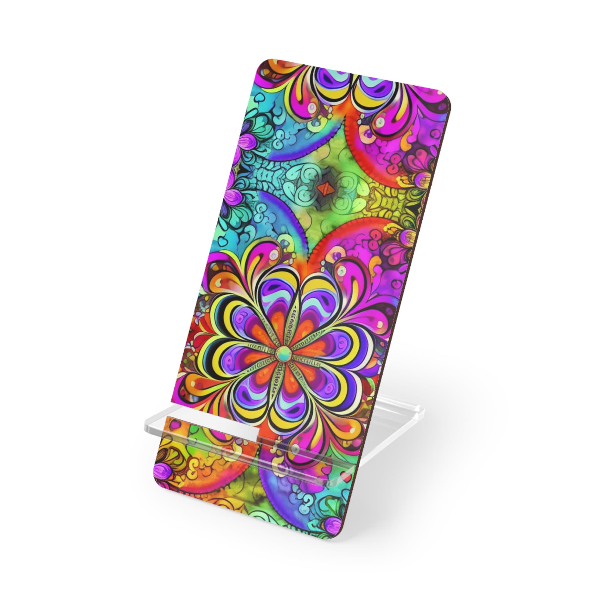 Flower Phone Stand, Display Stand for Smartphones, Abstract Flowers ...