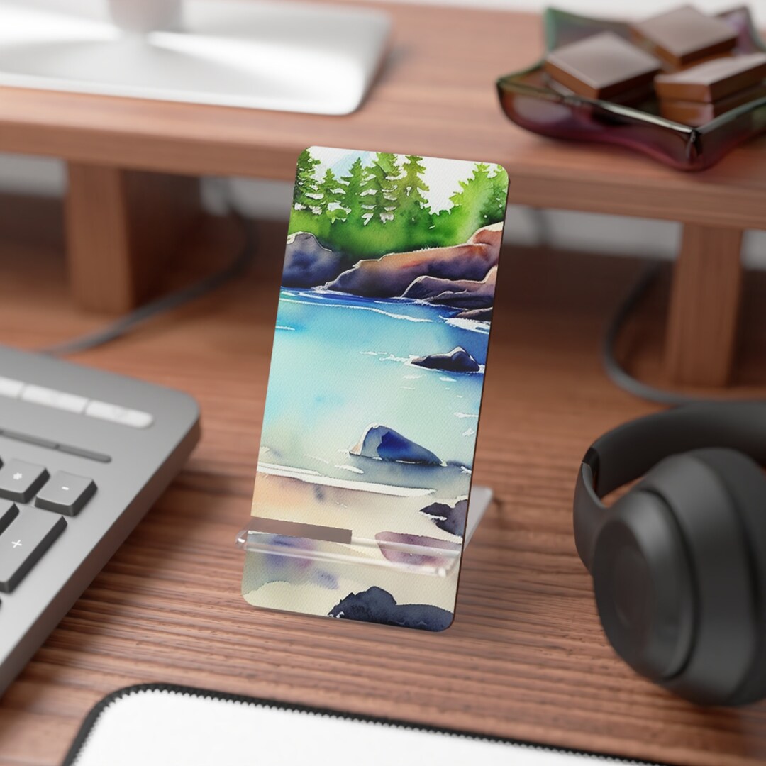 Waterside Pattern, Mobile Display Stand for Smartphones, Cell Phone ...