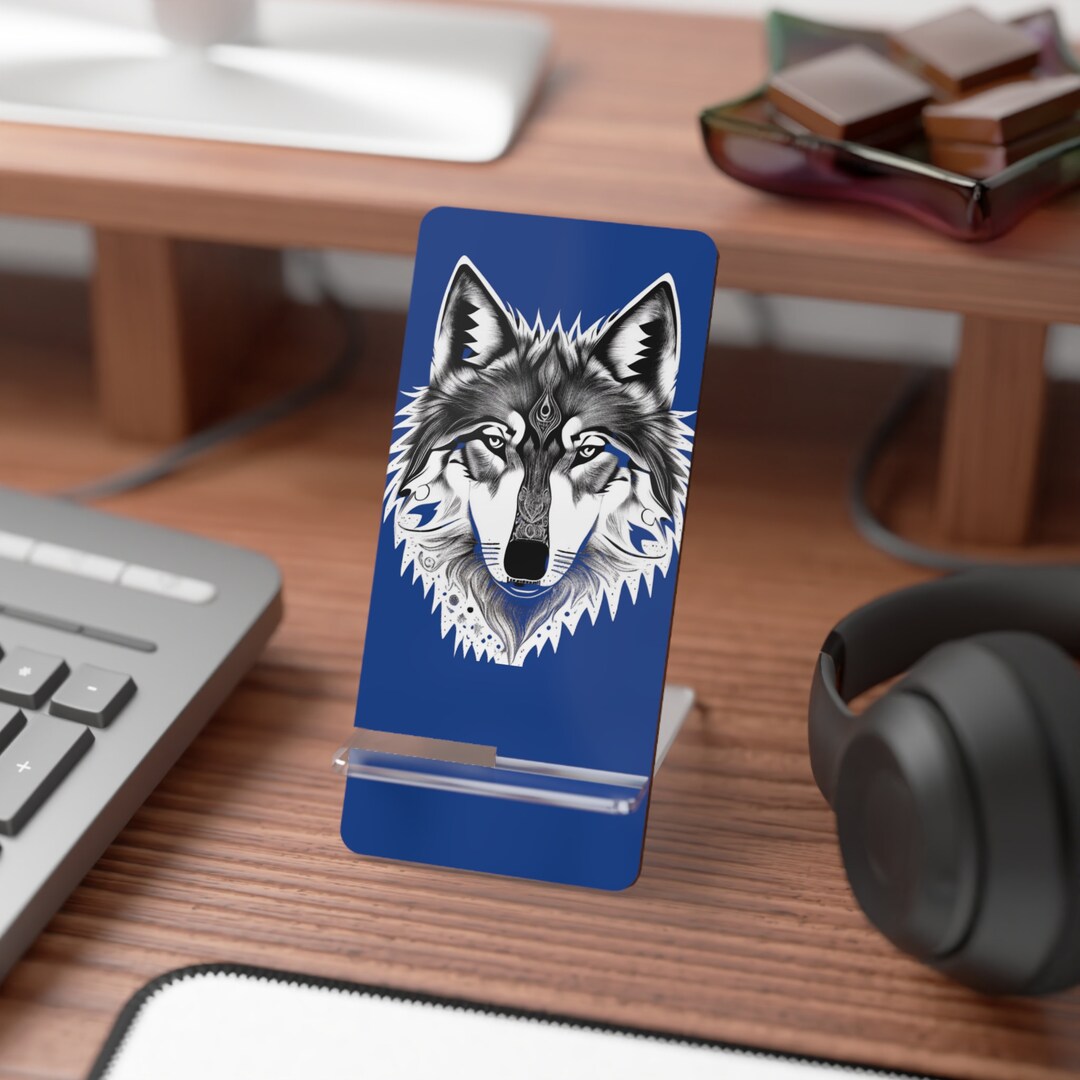 Wolf Phone Stand, Mobile Display Stand for Smartphones, Cute Phone ...
