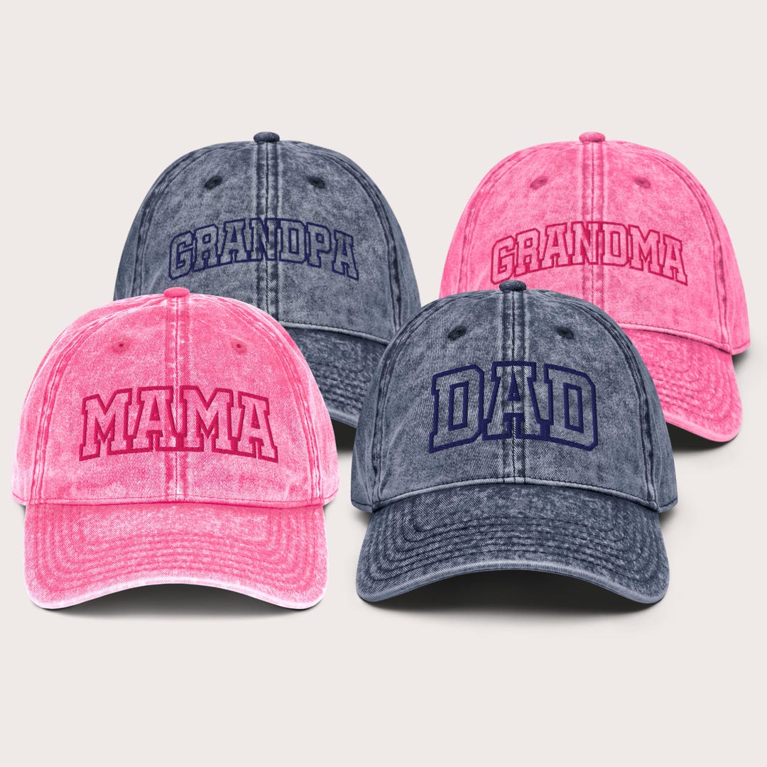 Matching Family Baseball Cap, Custom Couples Present, Gift for New Mom ...
