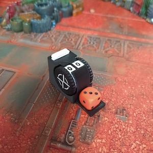 Warhammer 40K Wound Counters With Battle Shock Indicator and Dice ...