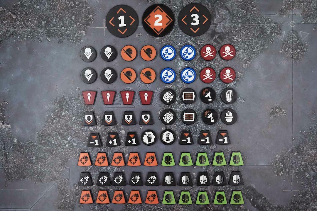3mm Universal Token Set, Compatible With Kill Team 2024 (3rd Edition ...