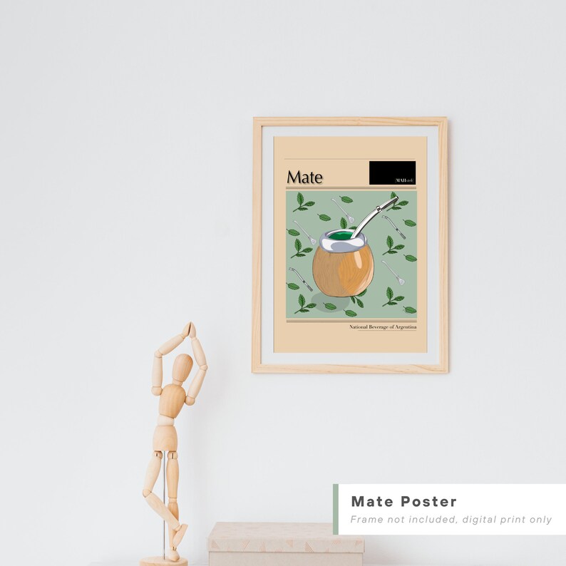 Yerba Mate Print - Argentina | Yerba Mate Tea Art, South America Art ...