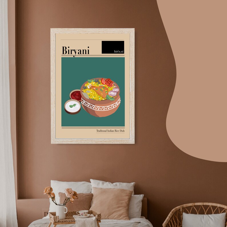 Biryani Poster Ready to Print- South Asian Cuisine - Desi Food Art ...