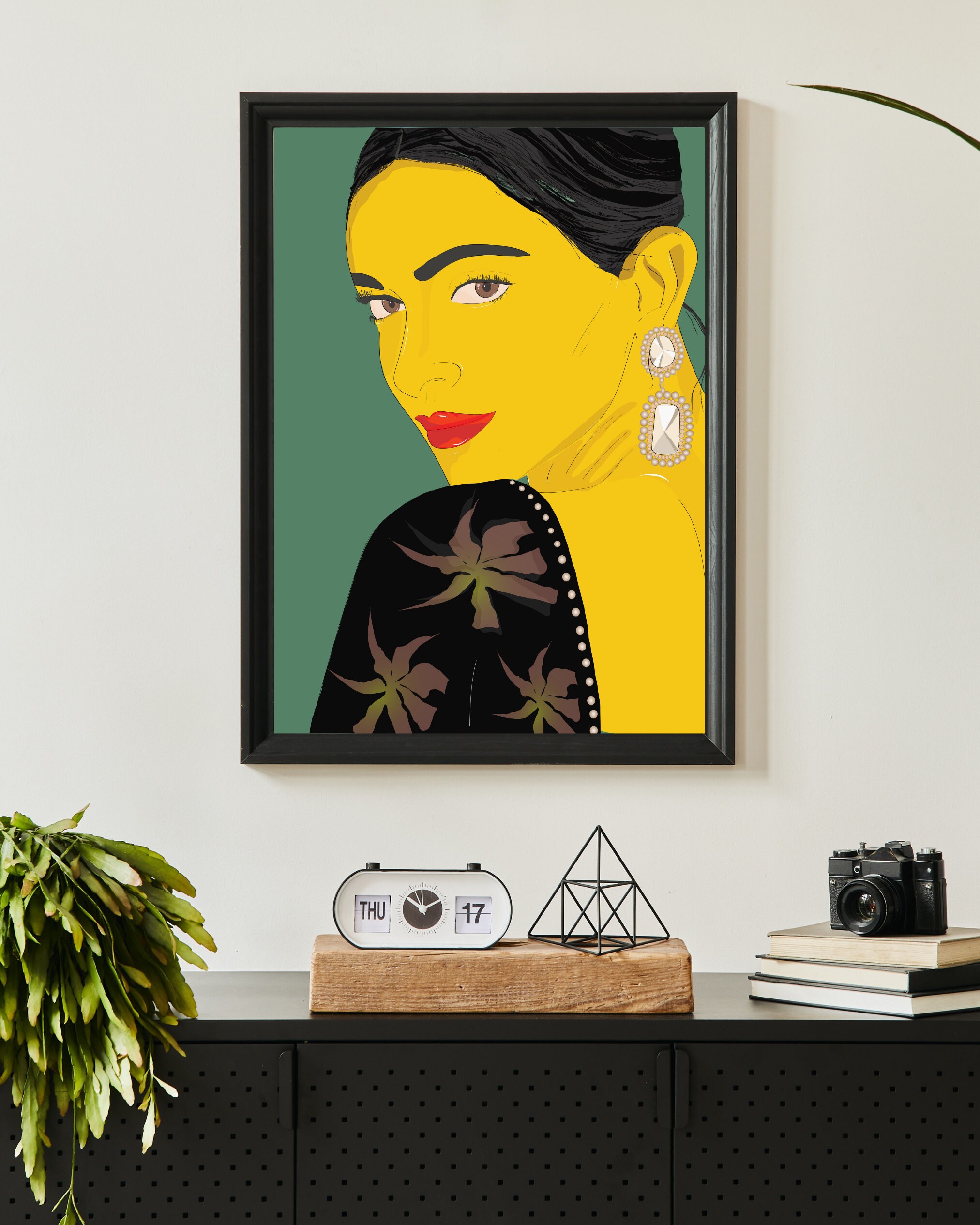 Retro Indian Art- Vintage Bollywood Art of Deepika Padukone | Retro ...