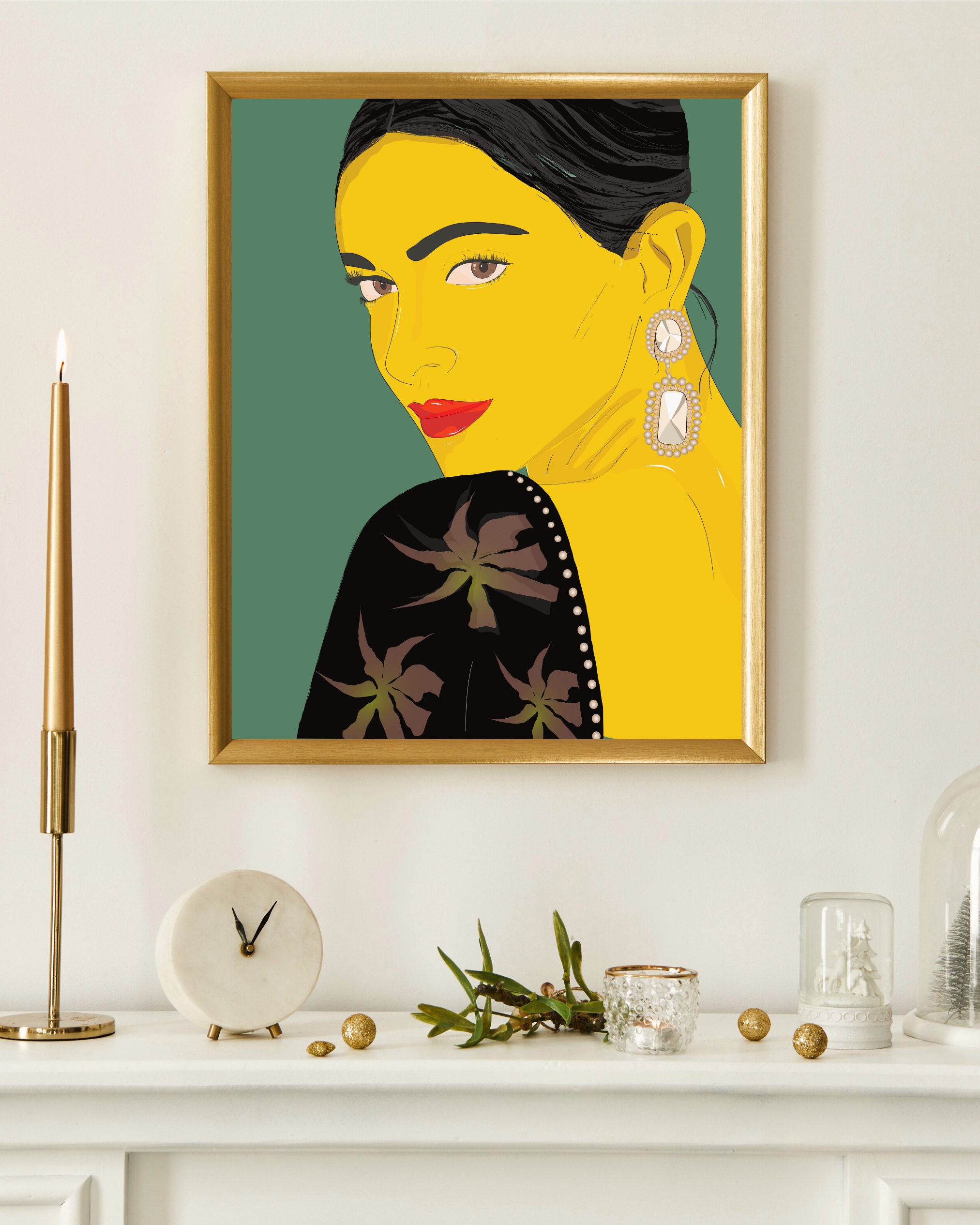 Retro Indian Art- Vintage Bollywood Art of Deepika Padukone | Retro ...