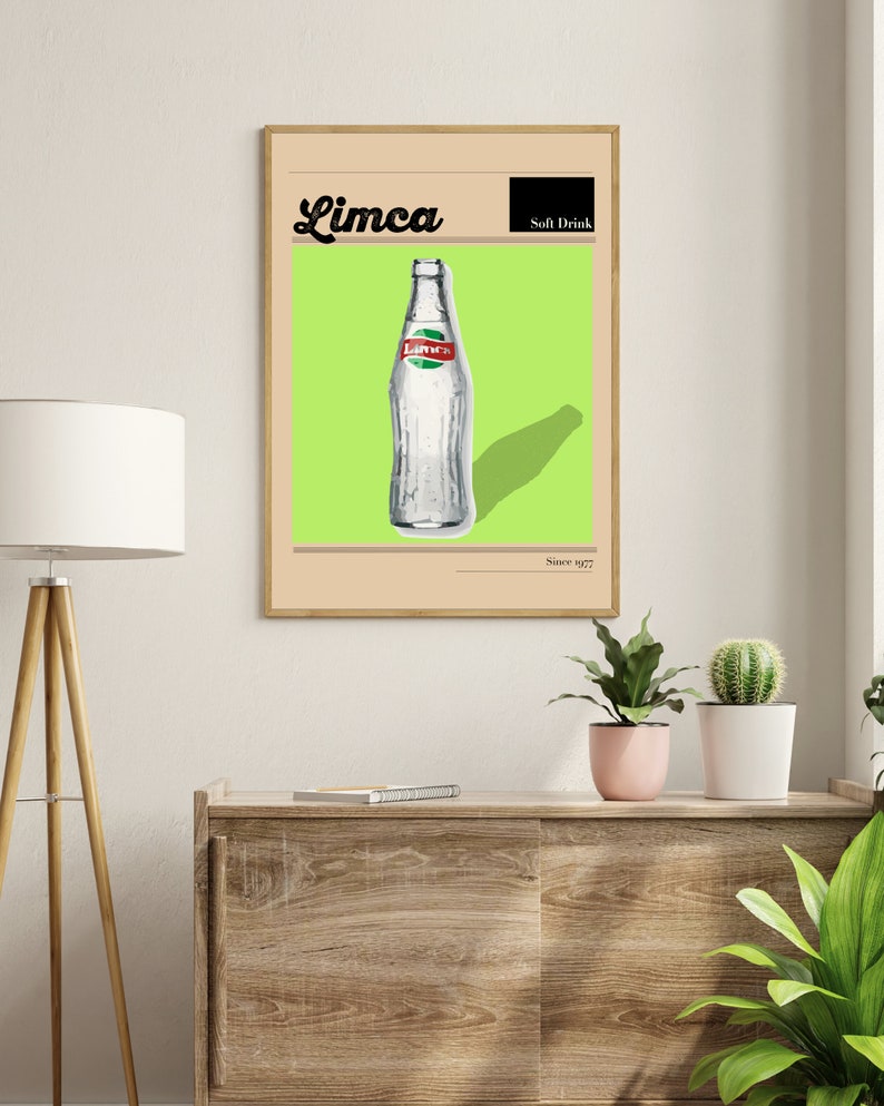 Indian Retro Art- Limca Drink Art | Retro Print Beverages, Indian Art ...