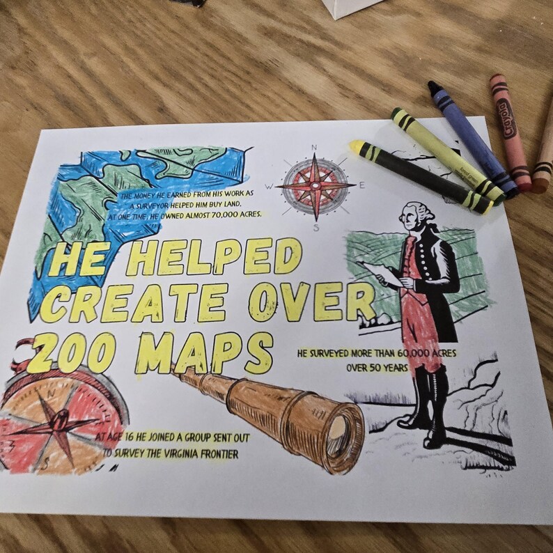 George Washington Coloring Pages History for Kids Printable Art Project ...