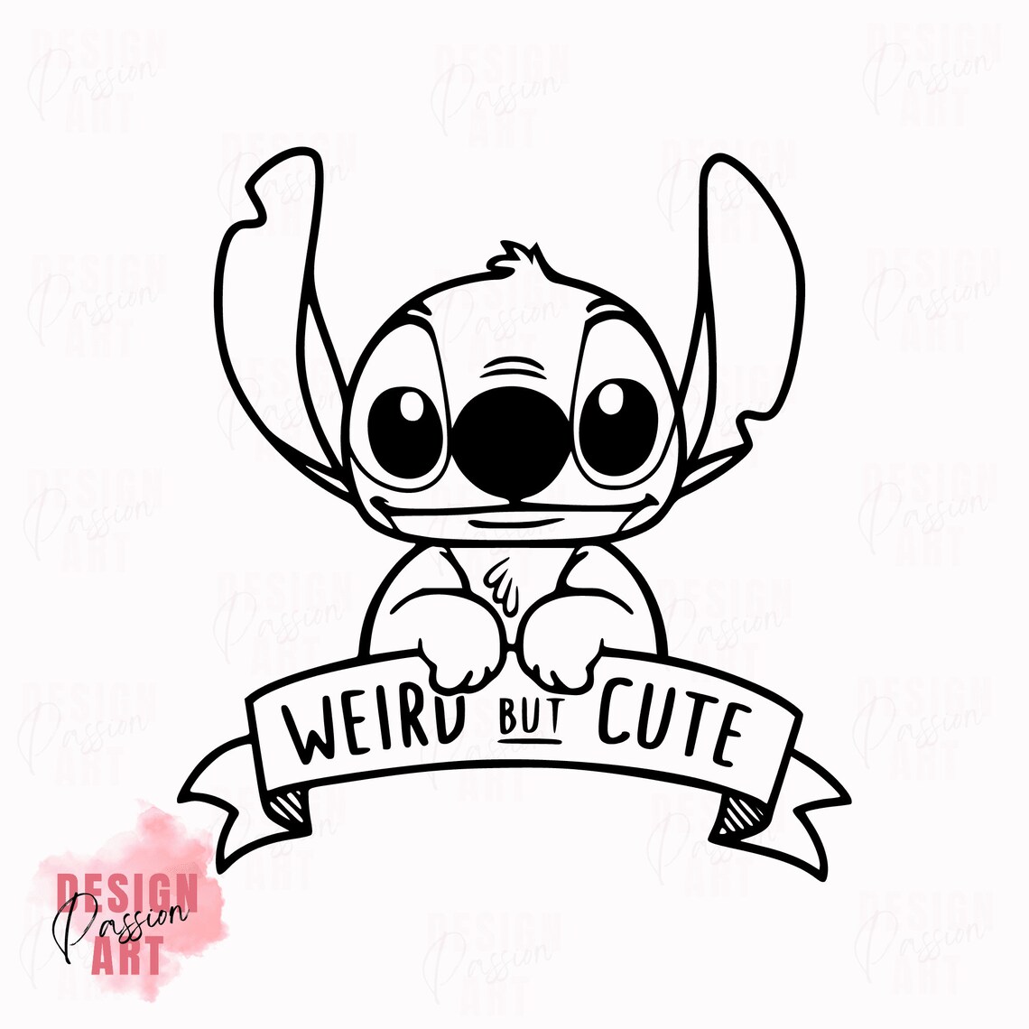 Weird but Cute Svg, Stitchh Svg, Svg File for Cricut, Popular Svg ...