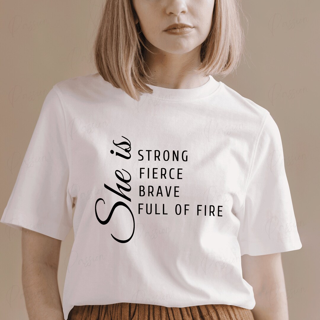 She is Strong SVG, Minimalist SVG, Printable Hoodies and Sweaters ...