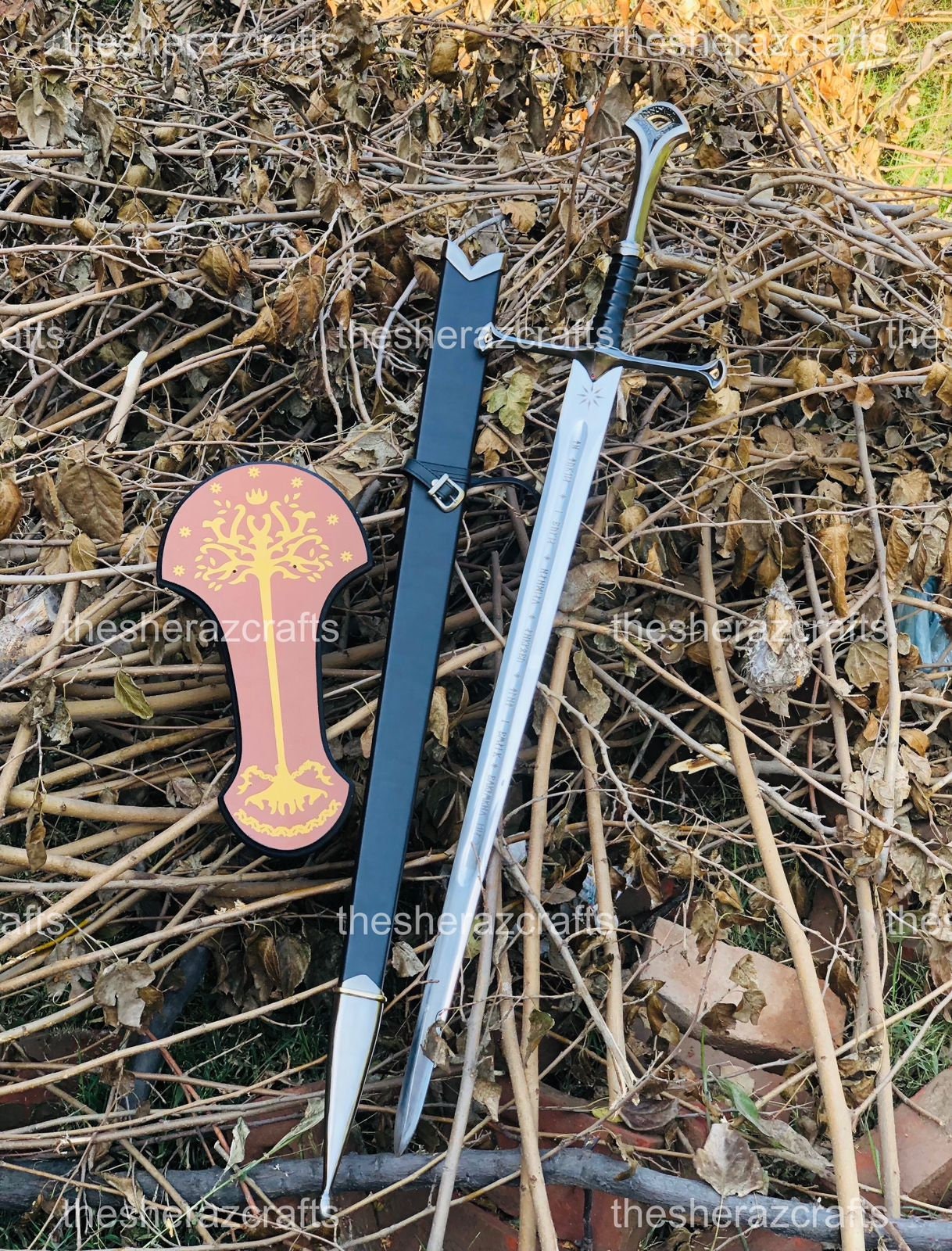 Handmade Herugrim Swords, Hand Forged Stainless Steel Swords, Viking ...