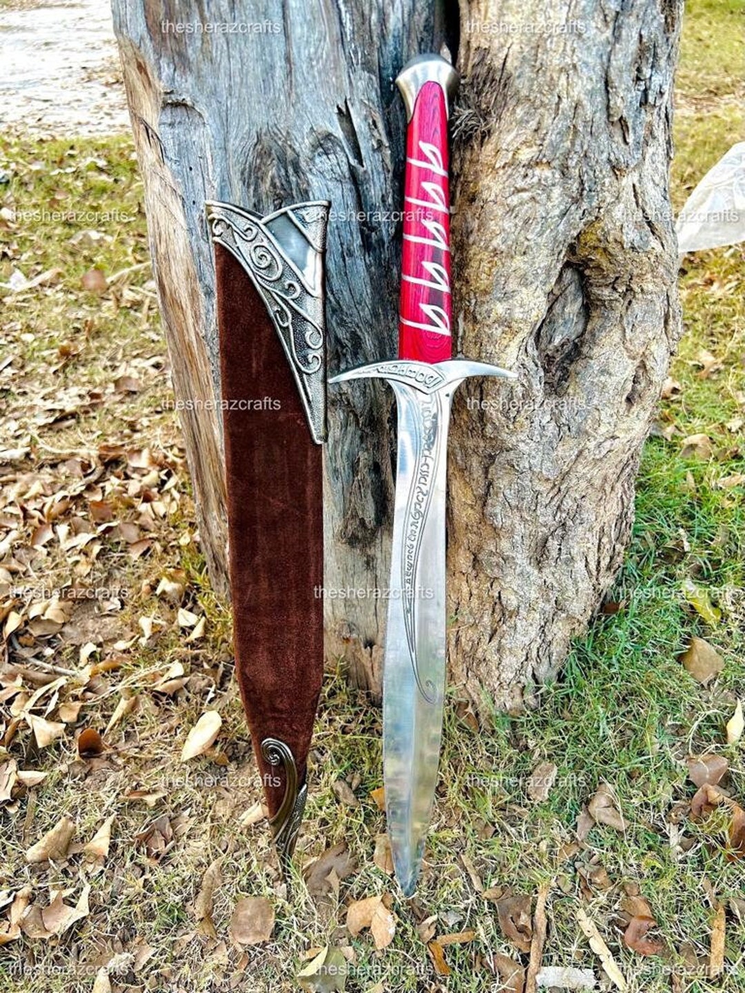 Lord of the Rings Sword With Scabbard, Sting Dagger From Lord of the ...