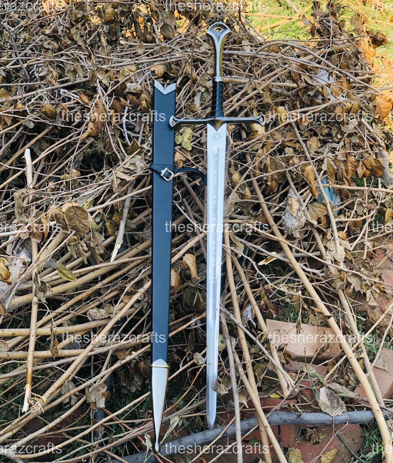 Handmade Herugrim Swords, Hand Forged Stainless Steel Swords, Viking ...