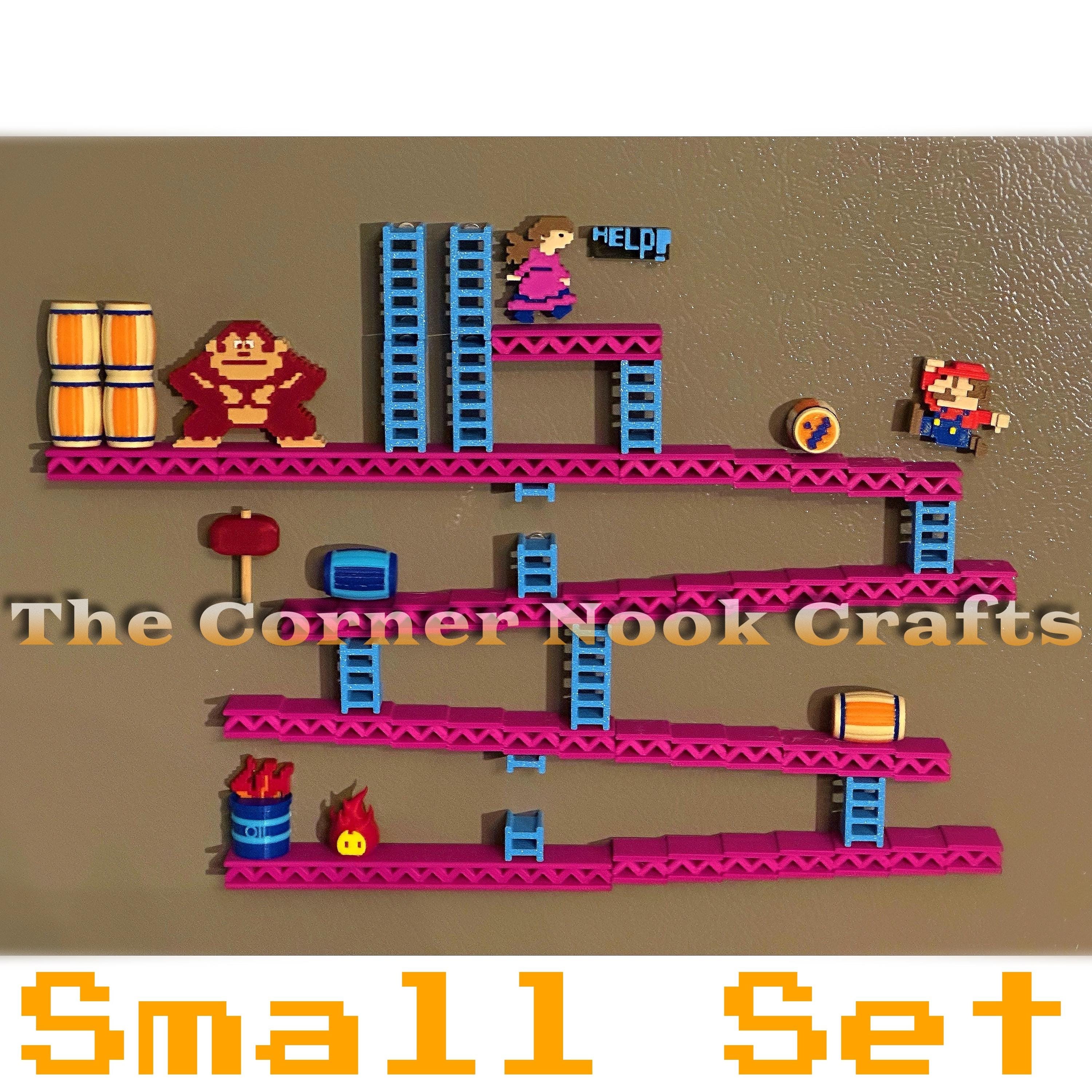 King Video Game Themed 3D Refrigerator Magnet Set - Etsy