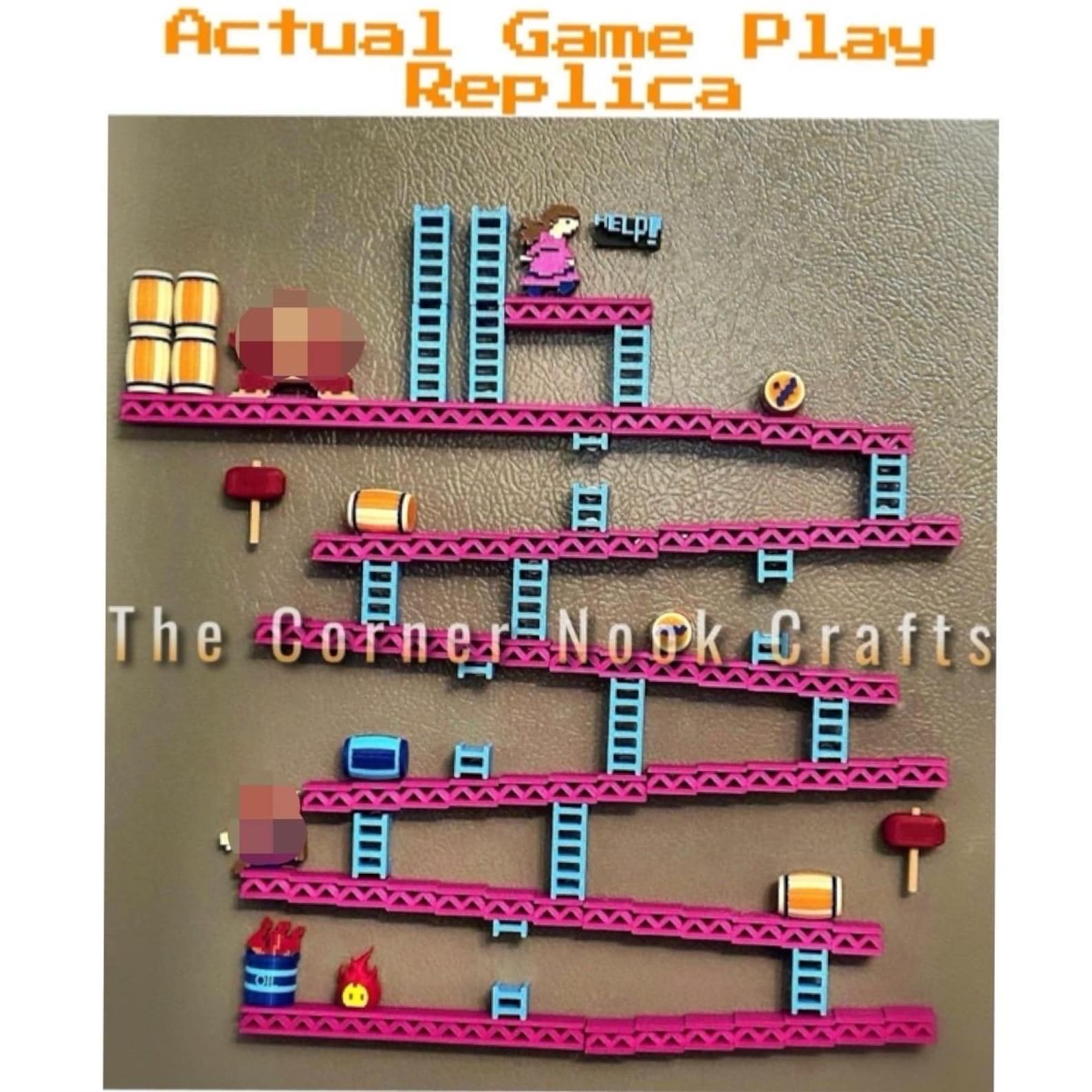 King Video Game Themed 3D Refrigerator Magnet Set - Etsy