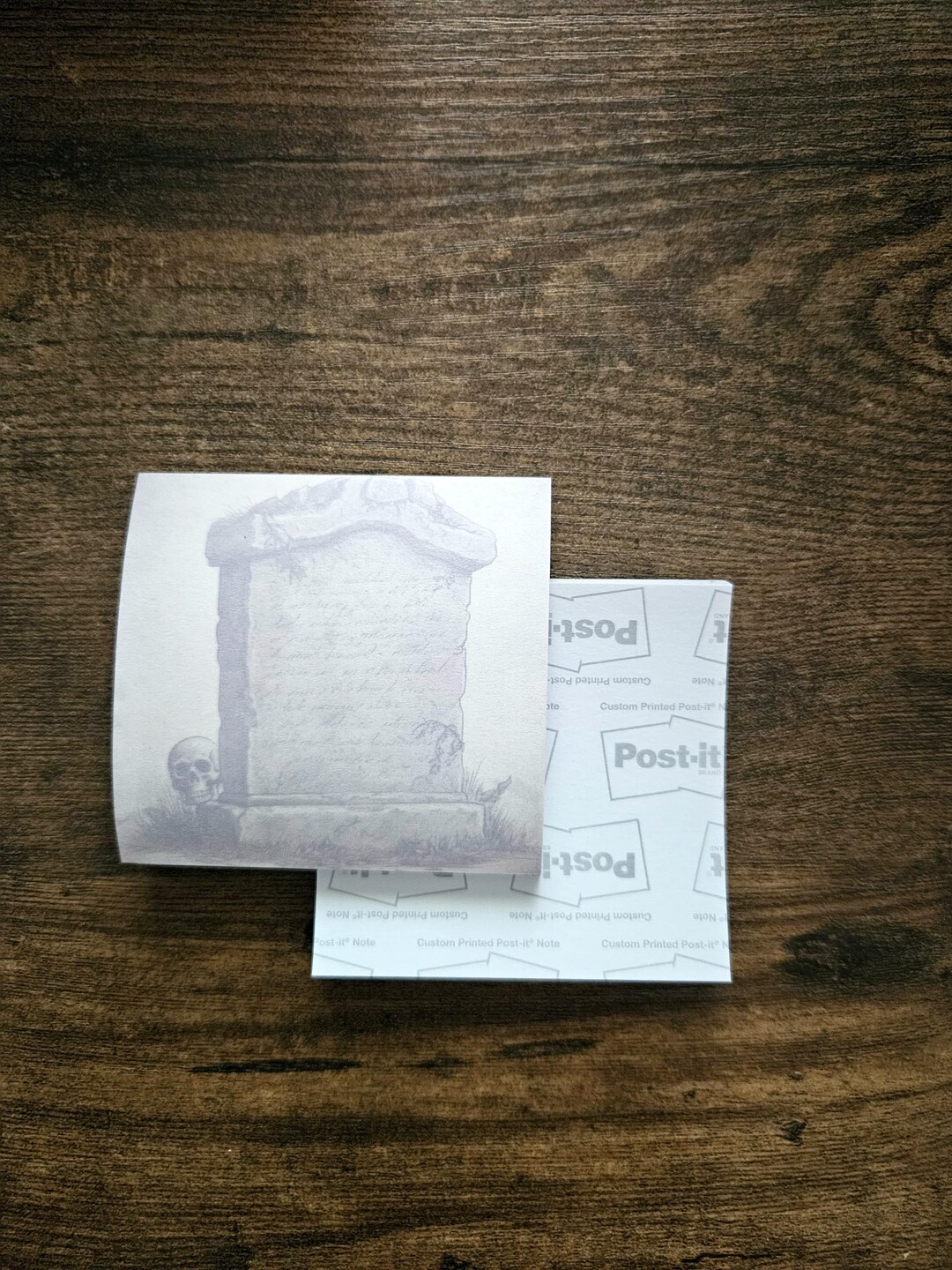 Spooky Tombstone Sticky Note Pads: Gothic Halloween Stationery (3"x3 ...