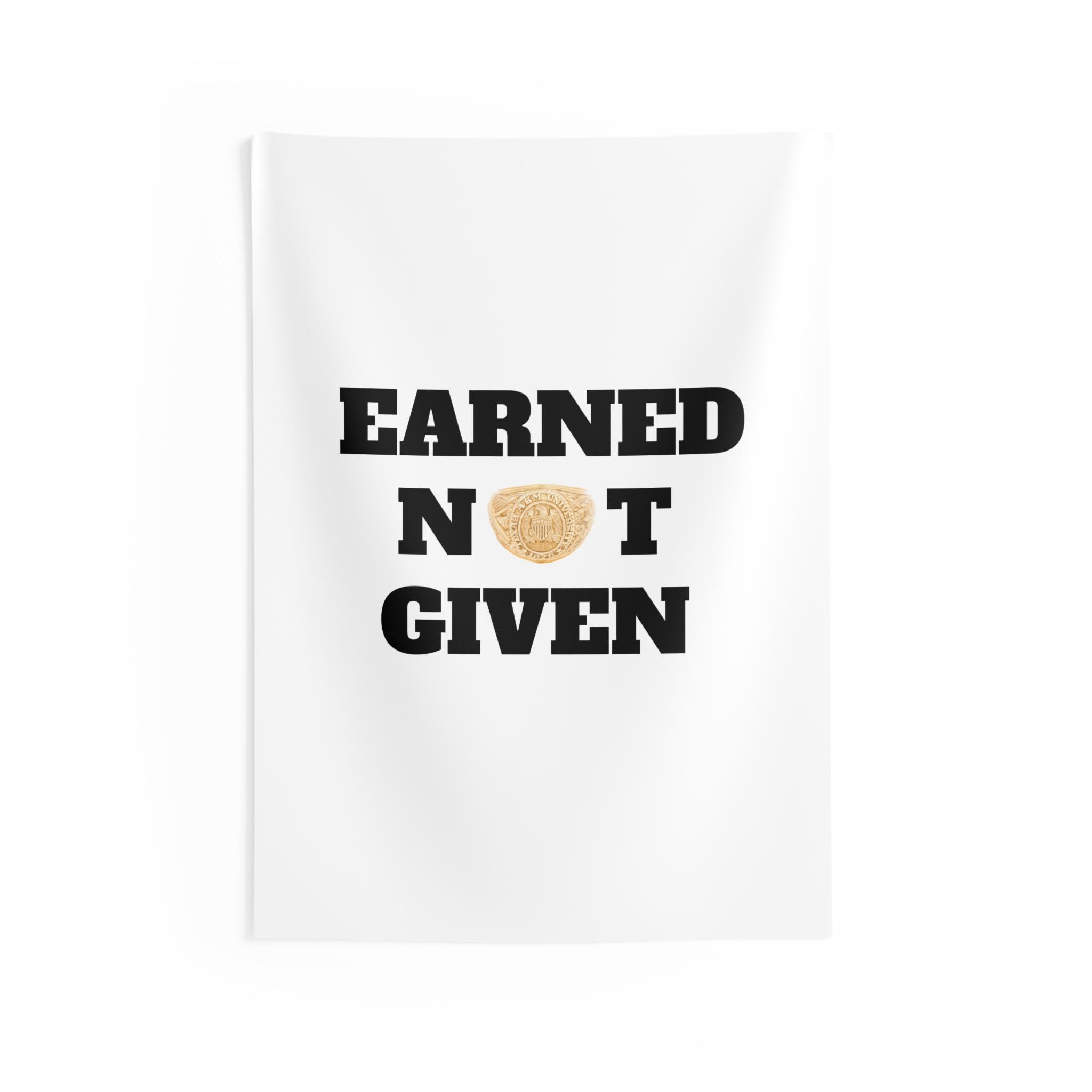 EARNED NOT GIVEN Aggie Ring Day Wall Tapestry - Etsy