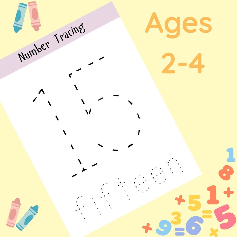 Number Tracing Worksheets for Toddlers Ages 2–4 | Printable Preschool ...