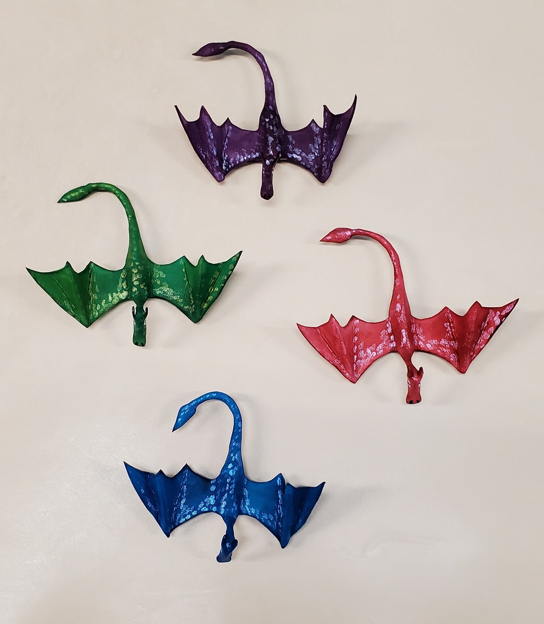 Pet Leather Dragon (mini) With Magnet Clip, Wearable Ornament - Etsy