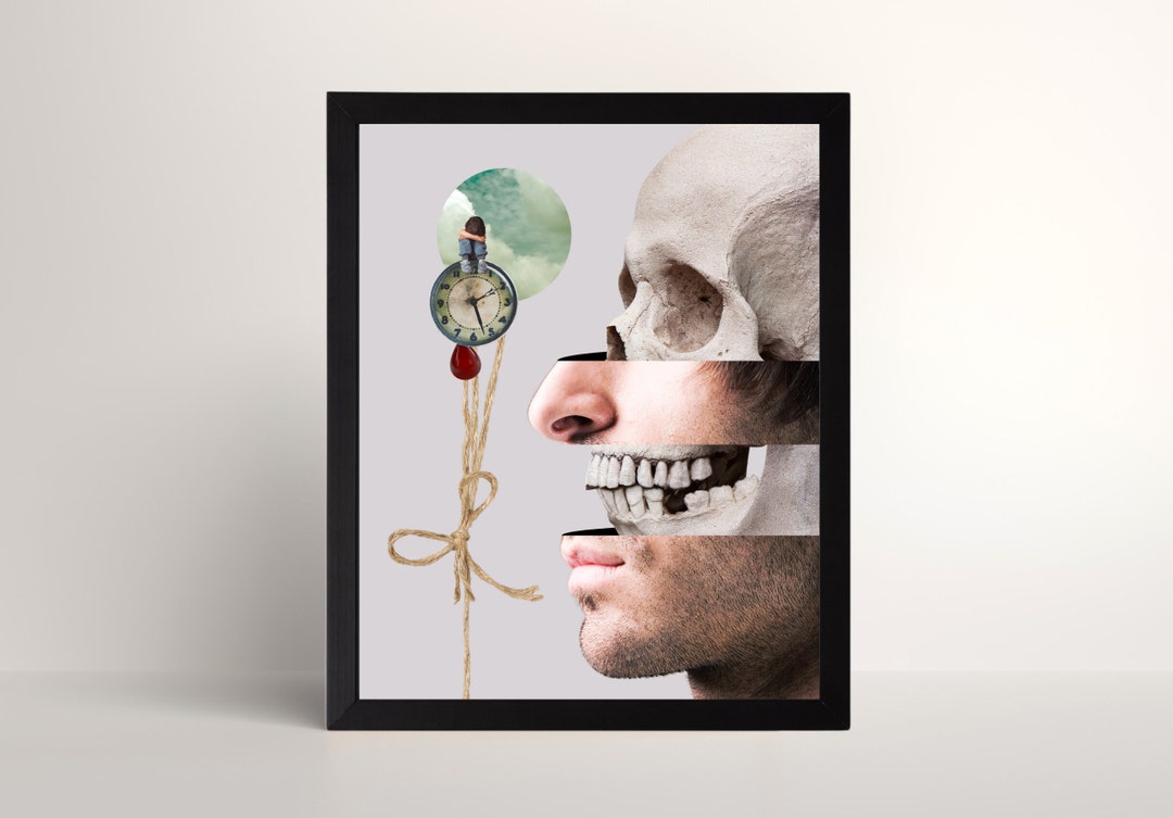 Mortality (digital Collage Art, Surreal Art, Death Art, Contemporary ...