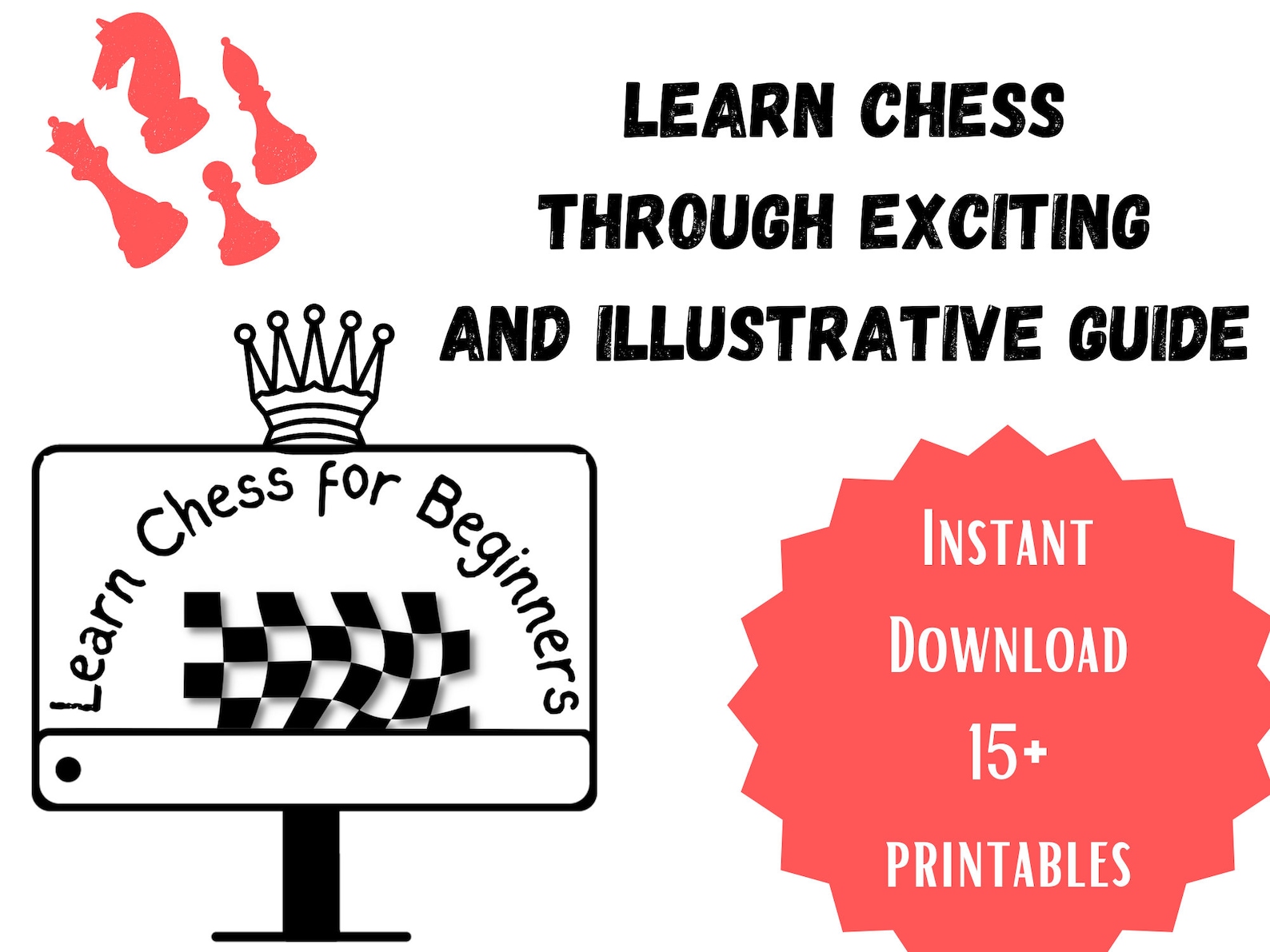 Learn Chess Basics: Beginner, Rules, Technique | Clear Illustrations ...