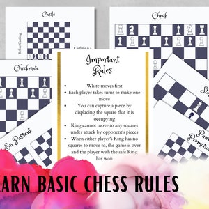 Learn Chess Basics: Beginner, Rules, Technique | Clear Illustrations ...
