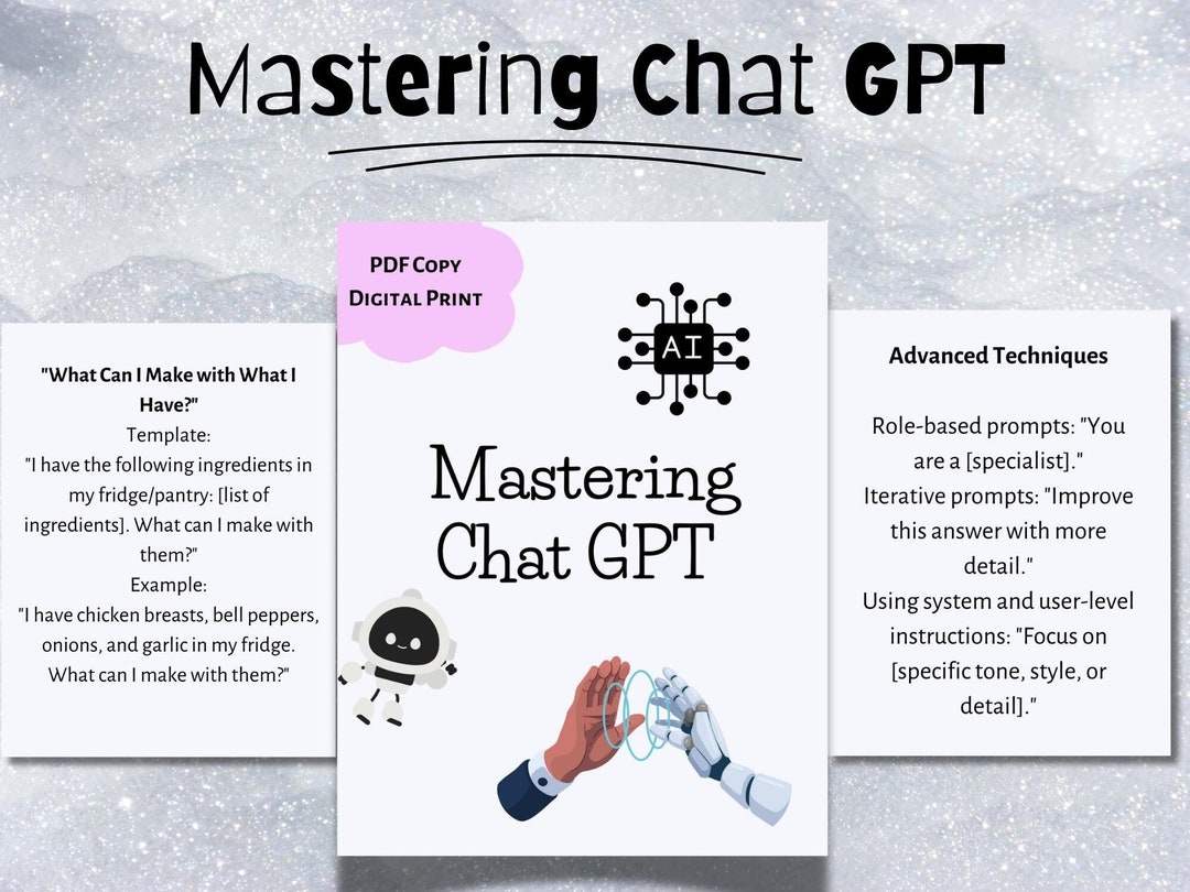 Mastering Chat GPT Printable | Beginner Friendly | AI Tool | Prompt ...