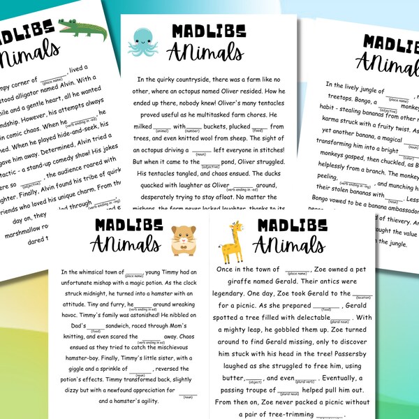 Birthday Mad Libs - Etsy