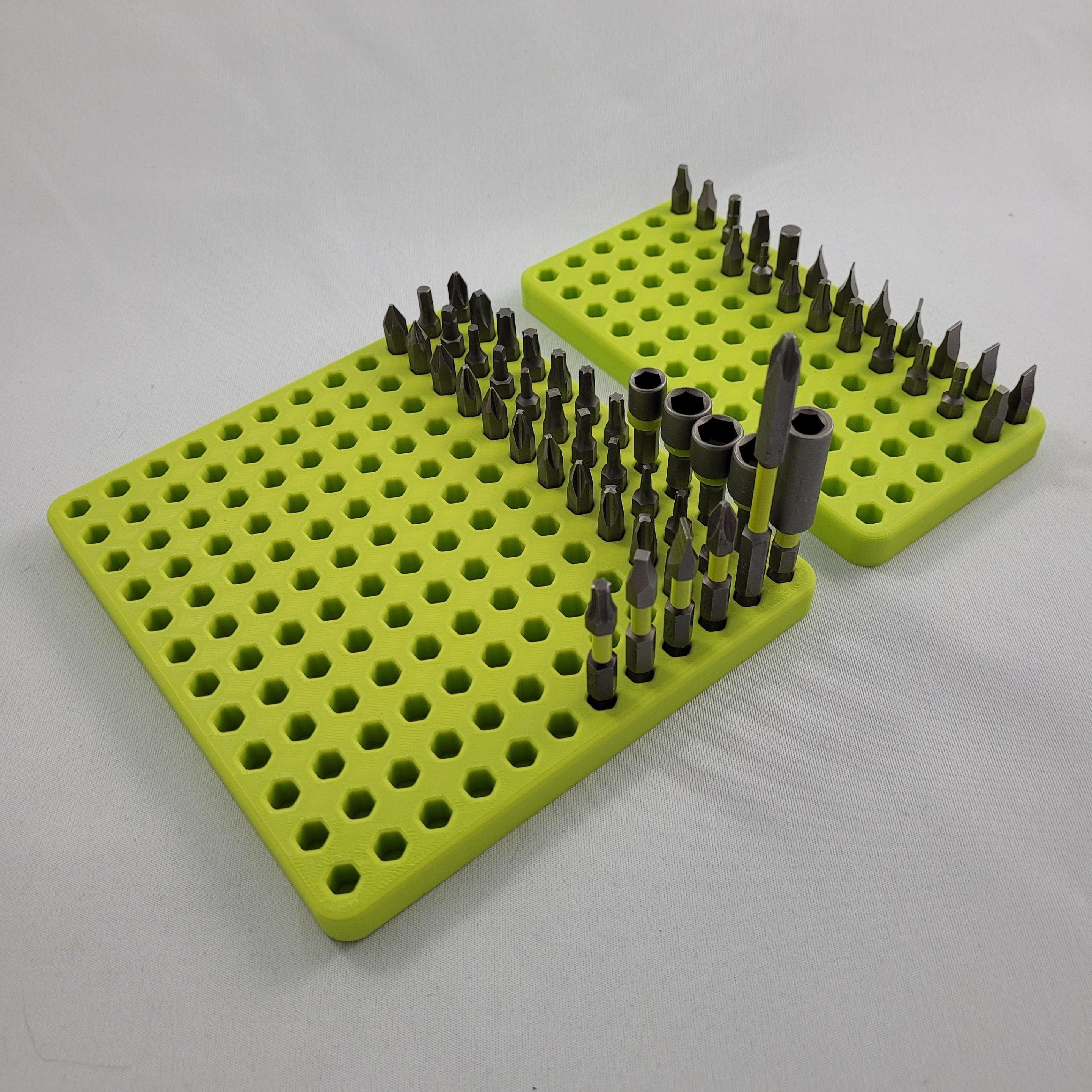 Drill Bit Organizers 72 Slot or 144 Slot Hex Bit Holder for Tool Box ...