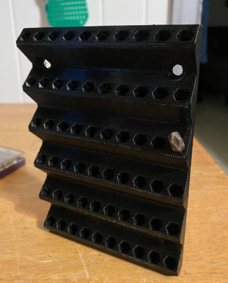 60-slot Wall Mounted Drill Bit Organizer Hex Bit Holder, Drillbit ...