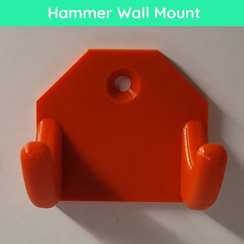 Hammer Wall Mount 1 Slot Bracket Holds 1 Standard Sized Hammer Garage ...
