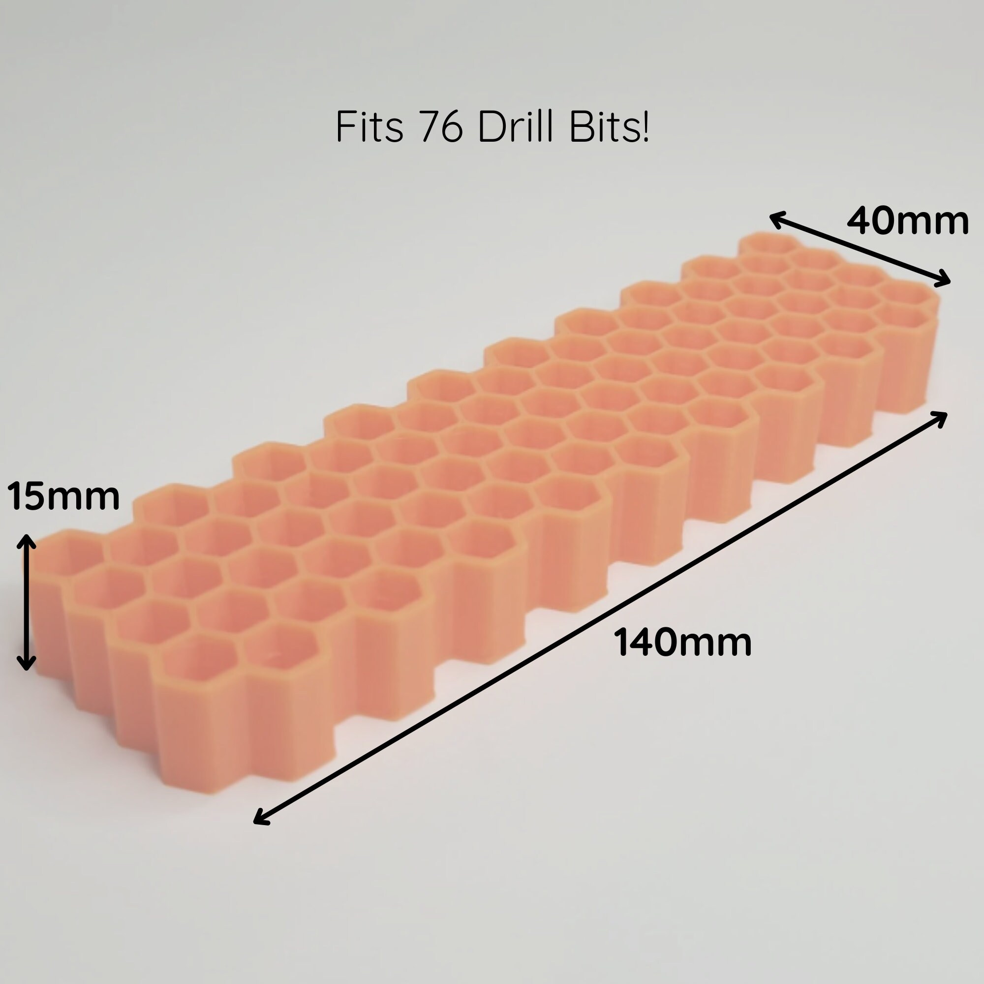 Drill Bit Organizer 76 Slots Hex Bits Holder Storage Tray for Drillbits ...