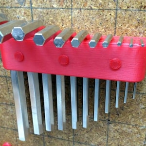 Allen Wrench Holder | Hex Key Organizer | Wall Mounted Allen Key ...