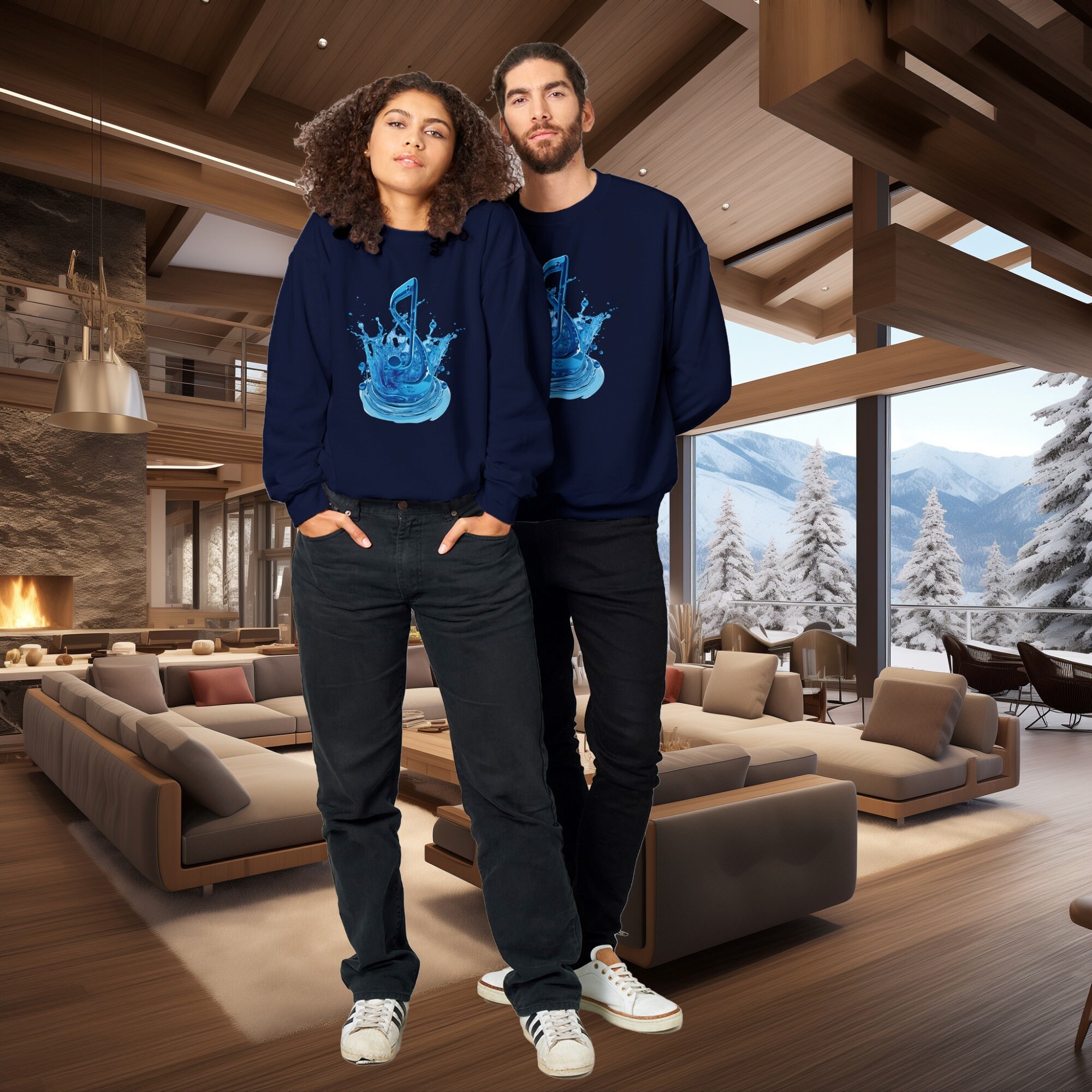 Liquid Treble Clef Making a Splash of Sound, Winter Sports and Music ...