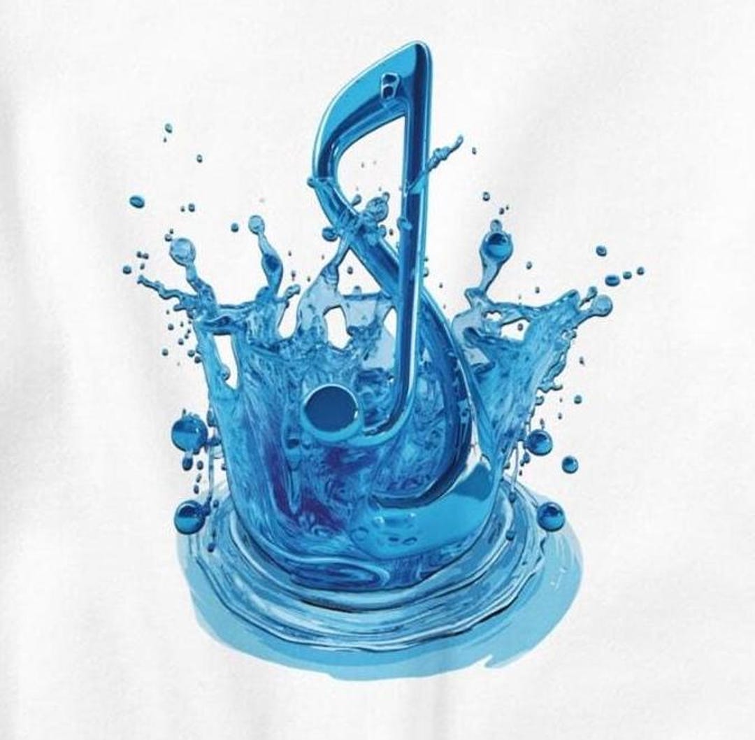 Liquid Treble Clef Making a Splash of Sound, Winter Sports and Music ...