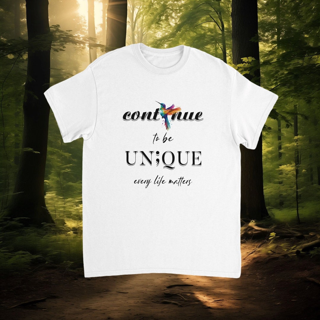 Mental Health Awareness Semicolon Contnue to Be Unique Hummingbird ...