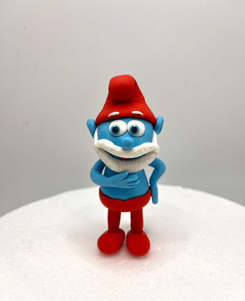 Fondant Smurfs Cake Topper, Birthday Cake Topper - Etsy