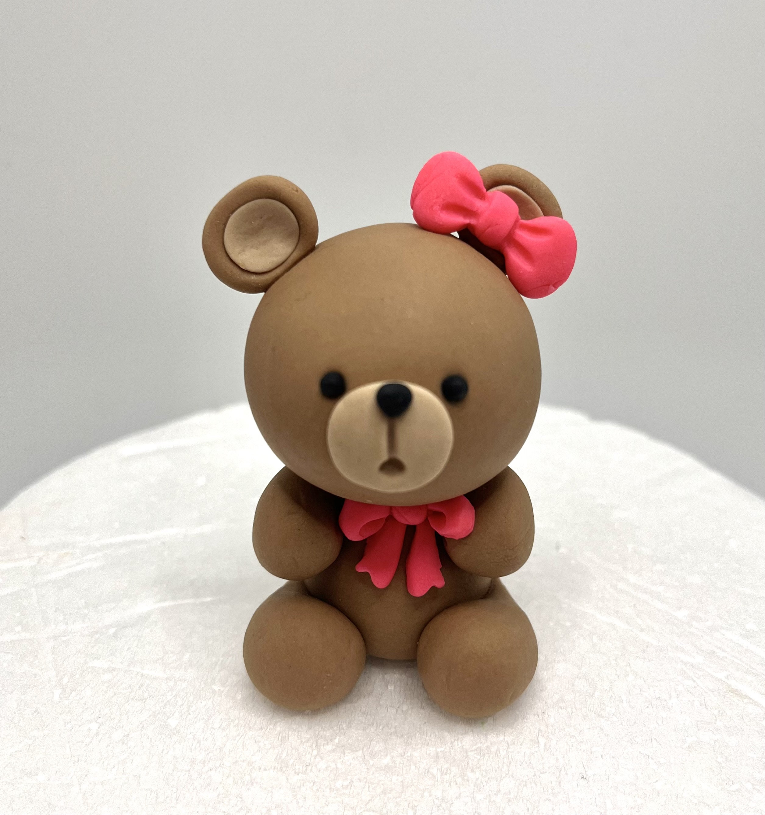 Fondant Baby Bear Cake Topper ,fondant Animal Cake Topper, Baby Shower ...