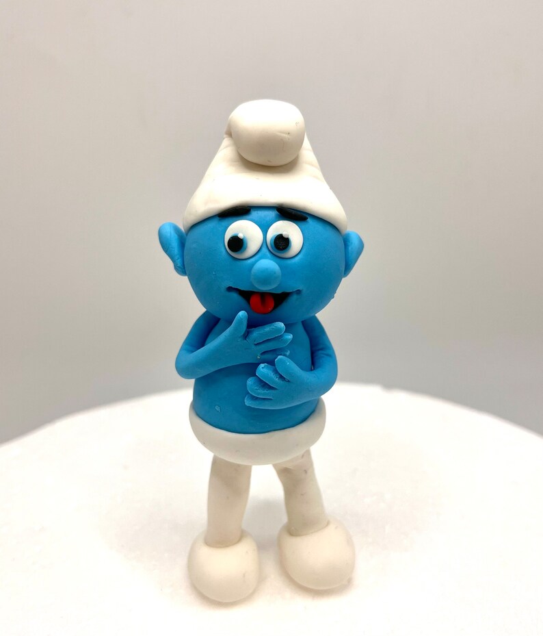 Fondant Smurfs Cake Topper Birthday Cake Topper - Etsy
